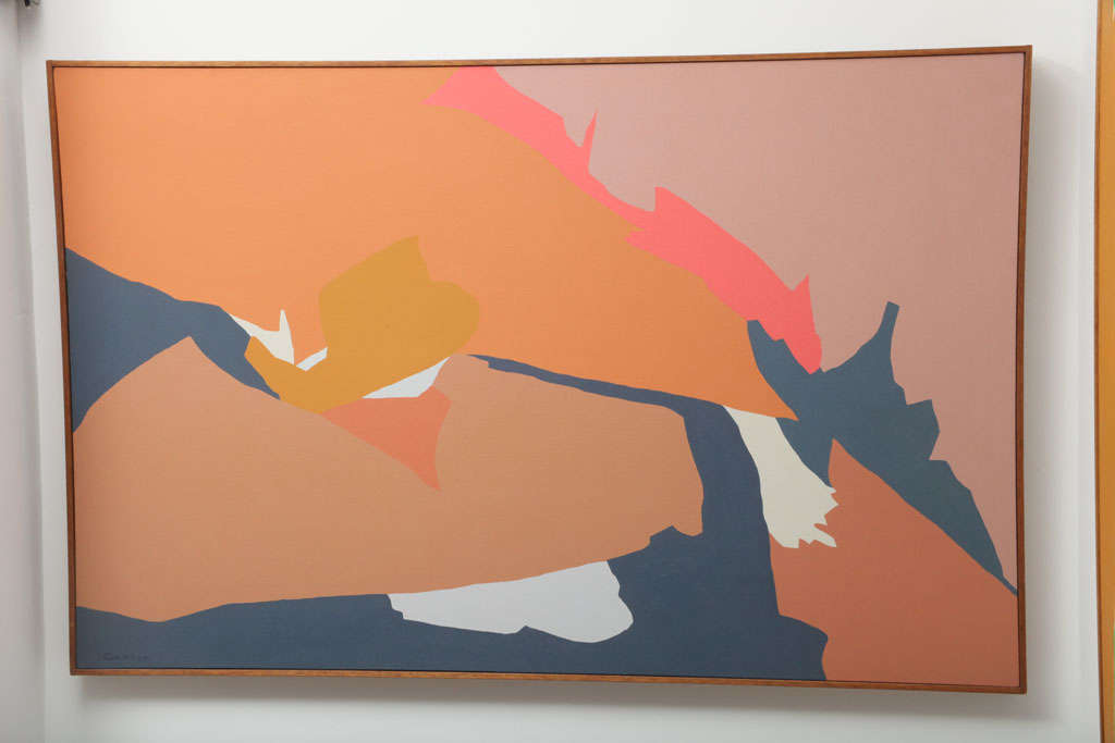 Jackie Carson Hard Edge Acrylic Painting at 1stDibs | hard edge ...