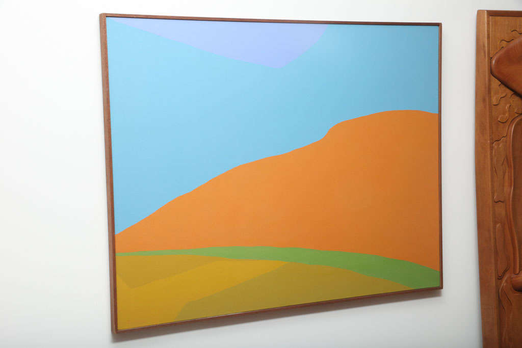 Hard Edge Landscape by Jackie Carson Acrylic on Canvas at 1stDibs ...