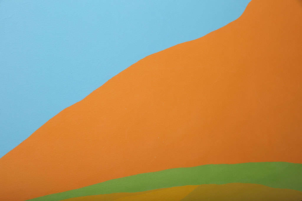 Hard Edge Landscape by Jackie Carson Acrylic on Canvas at 1stDibs ...