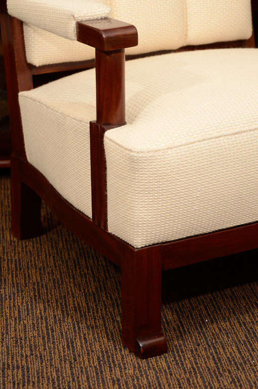 Pair of Armchairs in the Manner of Paul Dupre-Lafon For Sale at 1stDibs