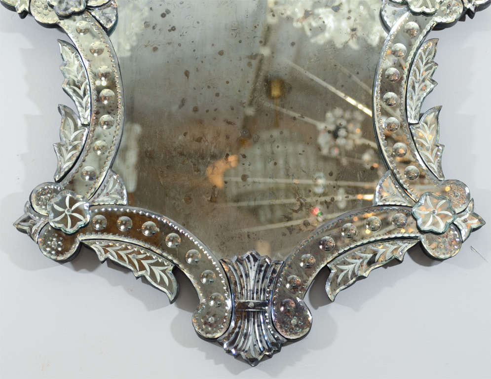 Pair of Venetian Style Mirrors at 1stdibs