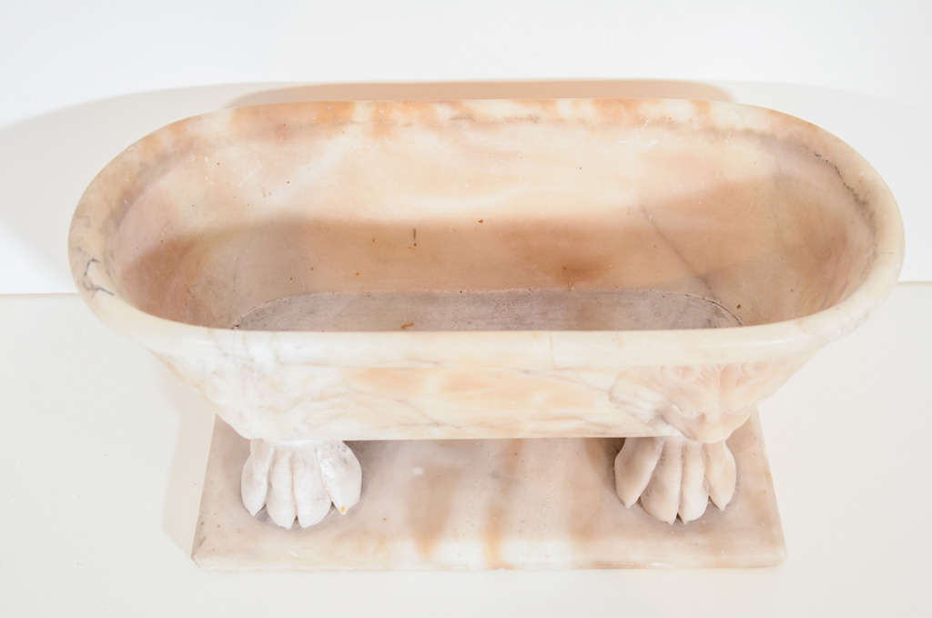 A 19th Century Grand Tour Alabaster Bath at 1stDibs