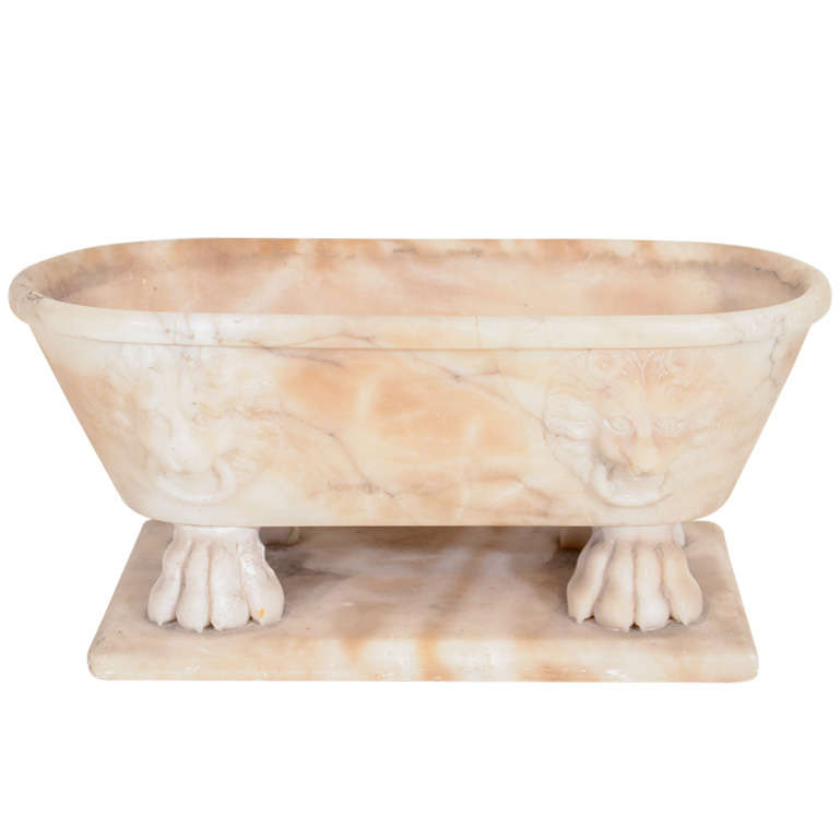 A 19th Century Grand Tour Alabaster Bath at 1stDibs