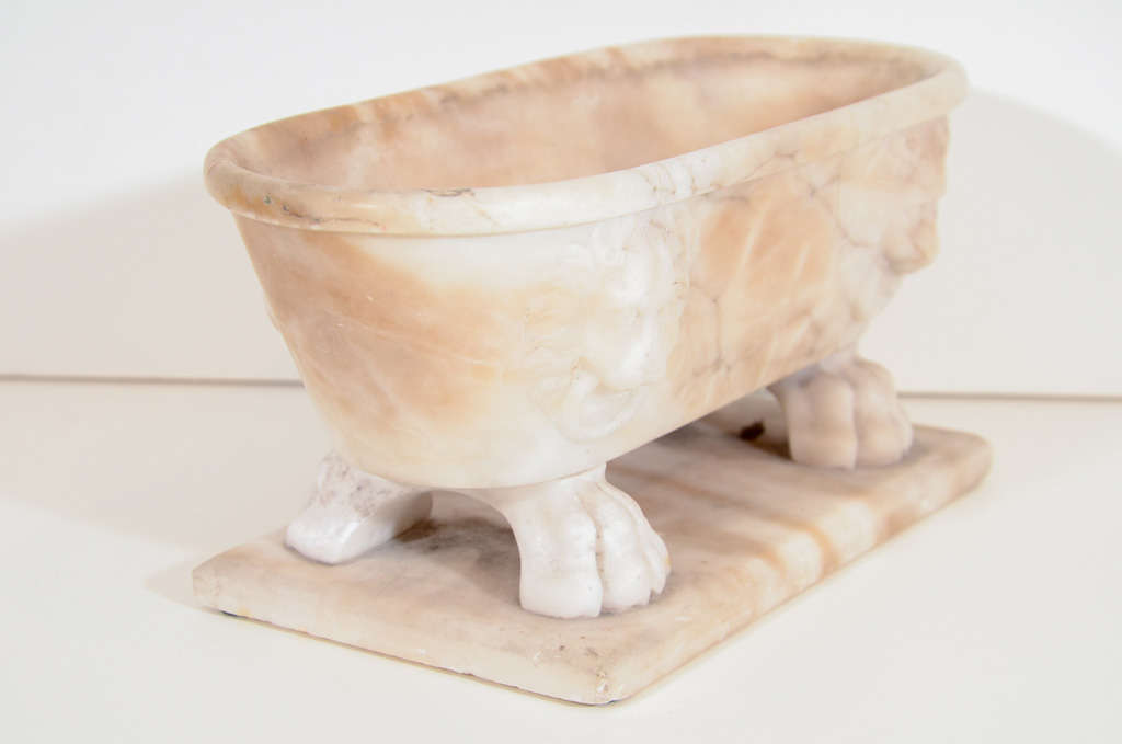 A 19th Century Grand Tour Alabaster Bath at 1stDibs