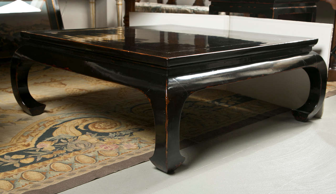 Chinese Laqured Low Table For Sale at 1stDibs