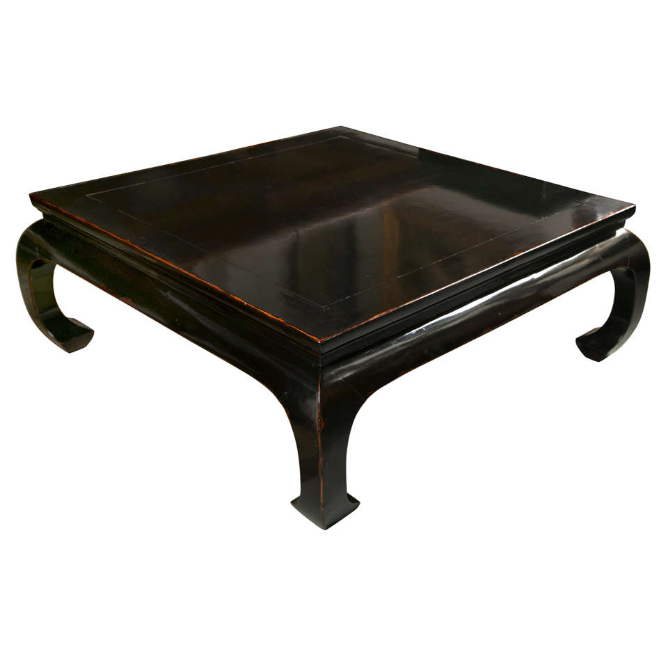 Chinese Laqured Low Table For Sale at 1stDibs