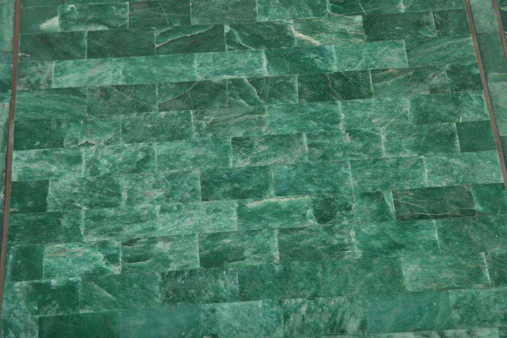 Green Stone Wrapped Waterfall Console. at 1stDibs | stone waterfall ...