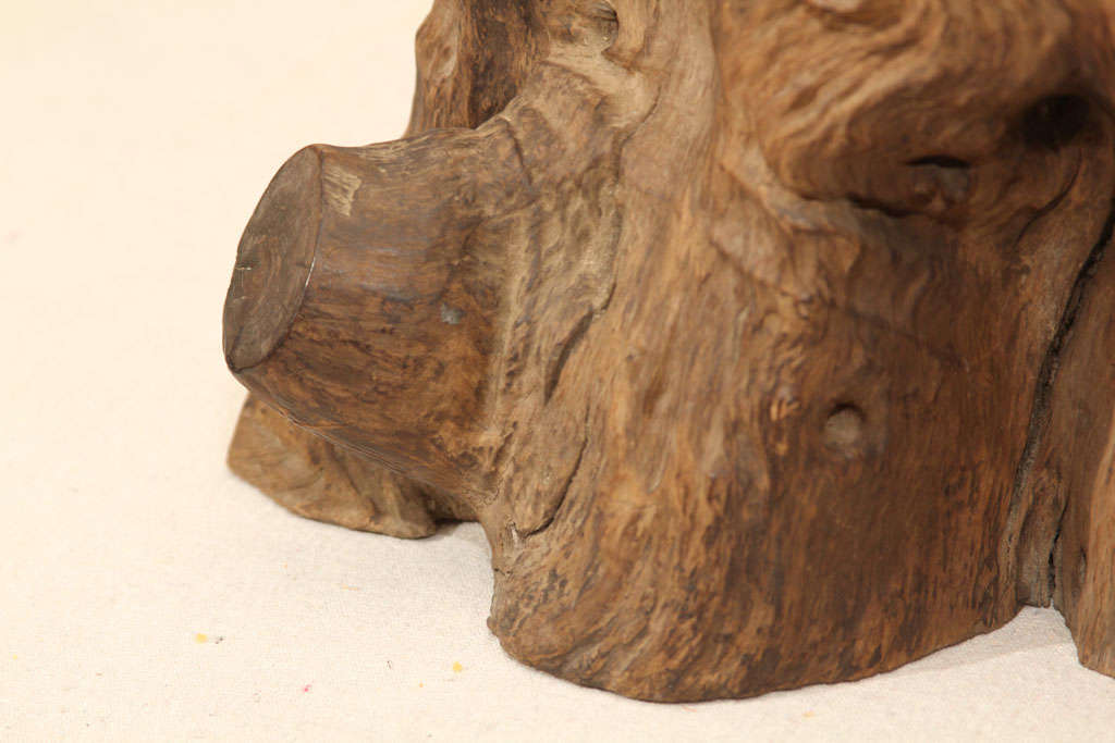 Old Japanese Wood Tree Trunk Hibachi For Sale at 1stDibs