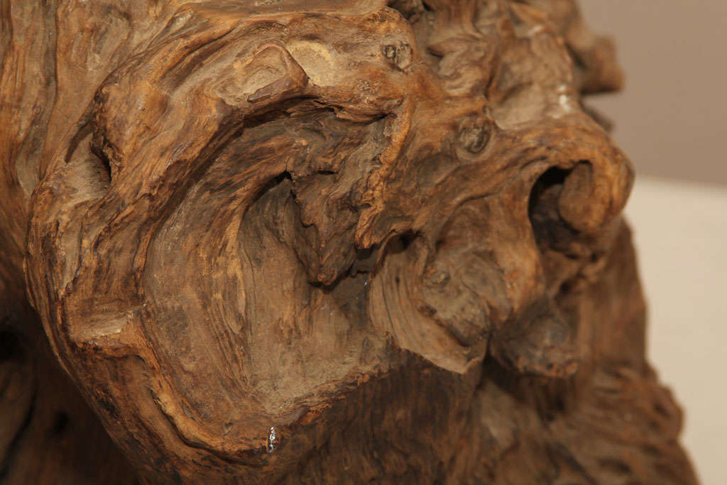 Old Japanese Wood Tree Trunk Hibachi For Sale at 1stDibs