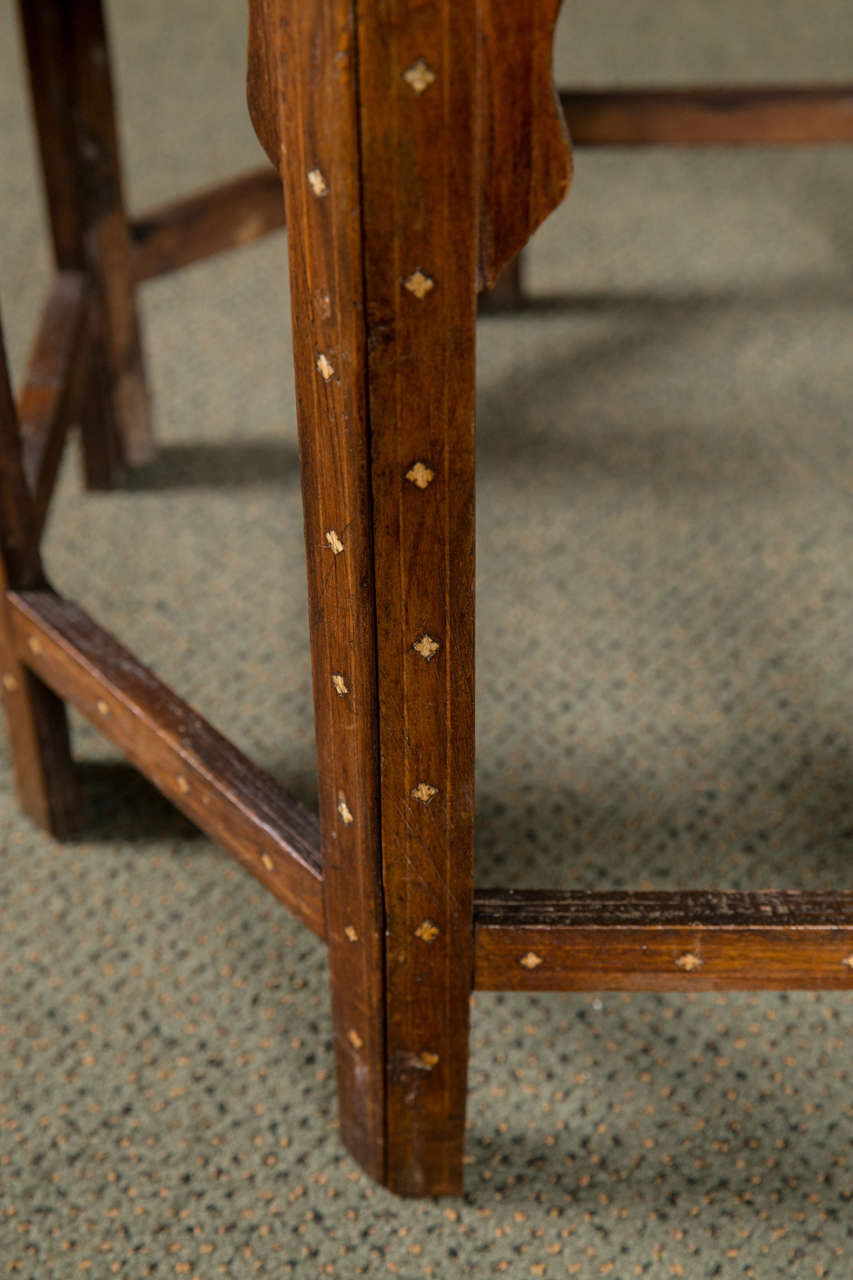 Indian Hardwood Side Table at 1stDibs