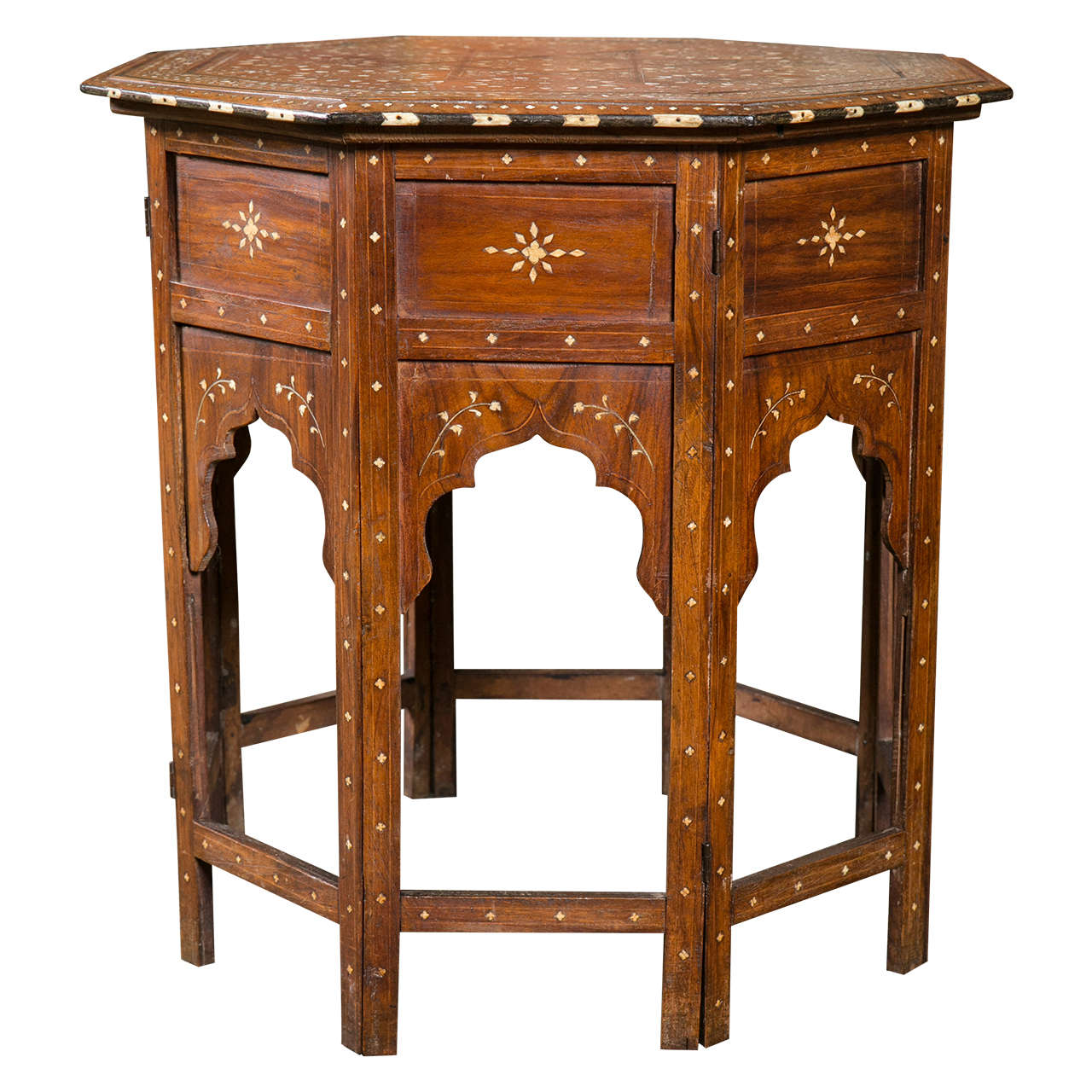 Indian Hardwood Side Table at 1stDibs