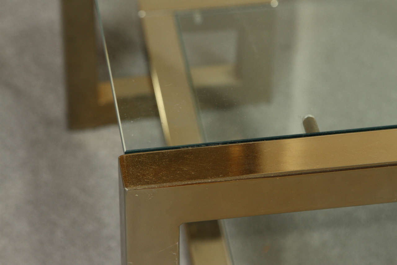 Stylish "Greek Key" Brass and Glass Coffee Table at 1stDibs | greek key ...