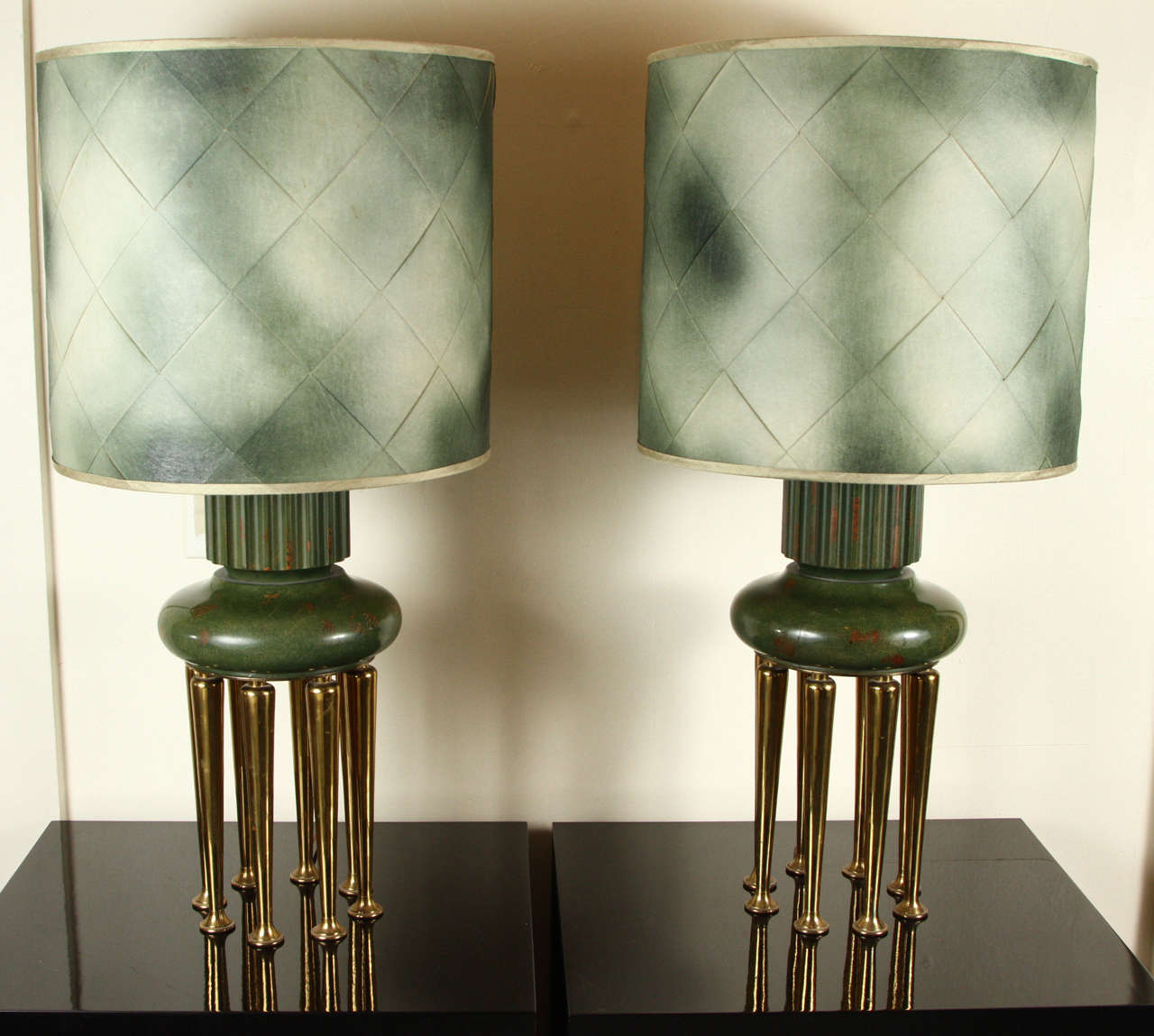 Spectacular Pair of Lamps by James Mont at 1stDibs