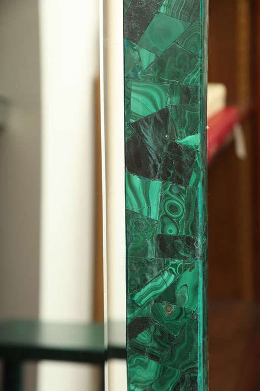 Fabulous Natural Malachite Mirror at 1stDibs | green mirrors