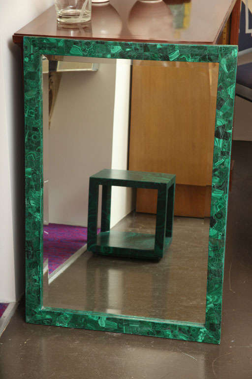 Fabulous Natural Malachite Mirror at 1stDibs | green mirrors