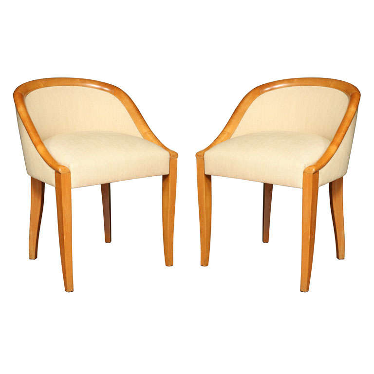 Art Deco "Gondole" Chairs by Dominique For Sale at 1stDibs