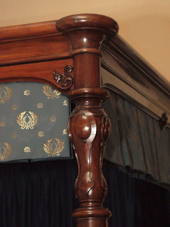 Magnificent Antique Antebellum Mahogany Canopy Bed at 1stDibs | antique ...