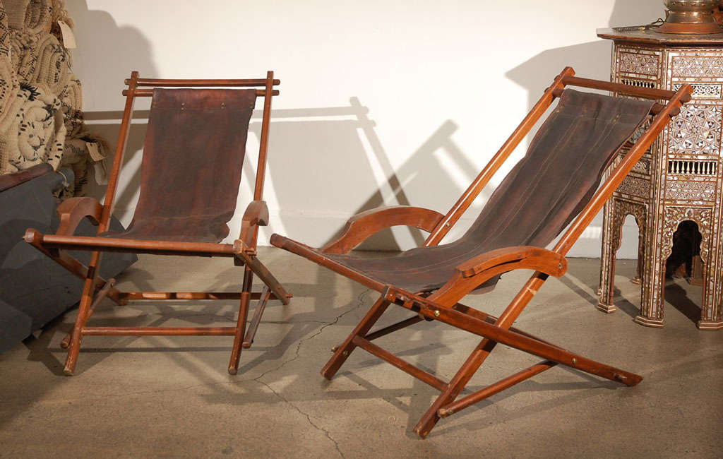 French Campaign Style Folding Chairs at 1stDibs | campaign style ...