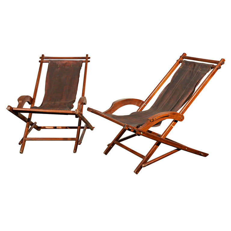 French Campaign Style Folding Chairs at 1stDibs | campaign style ...