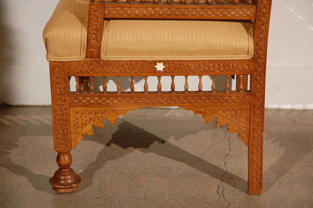 Middle Eastern Arabian Syrian Moorish Royal Throne Armchairs at 1stDibs ...