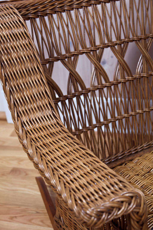 Heywood Wakefield Wicker Rocker at 1stDibs | heywood wakefield rocker ...