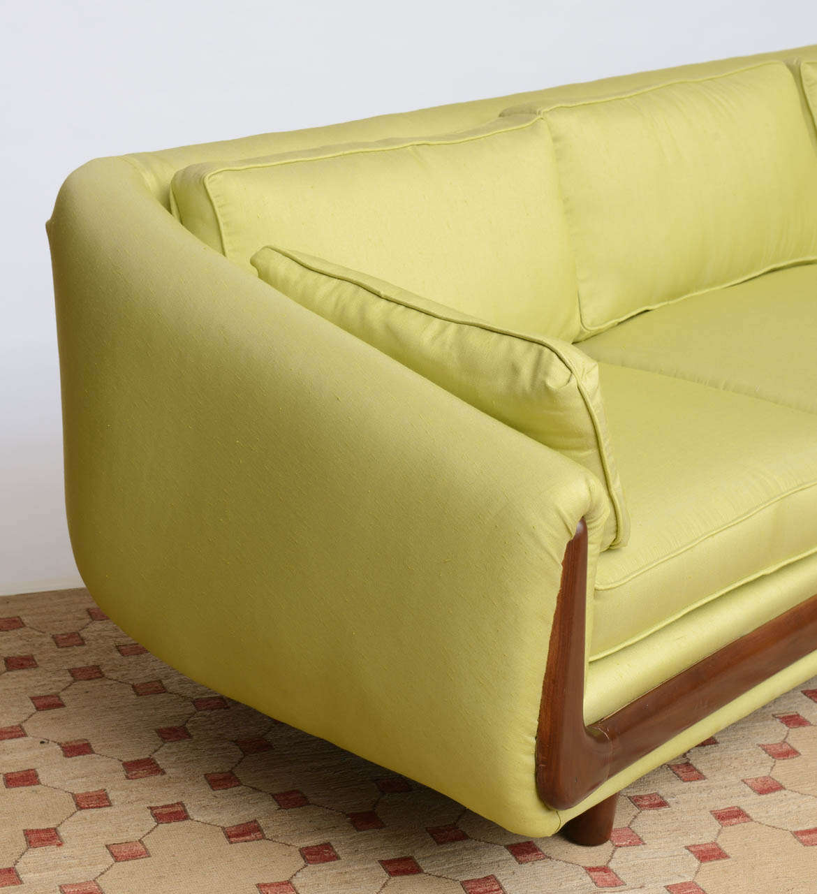 Adrian Pearsall Walnut Trim Couch 1960s at 1stDibs | 1960s couch, 1960 ...