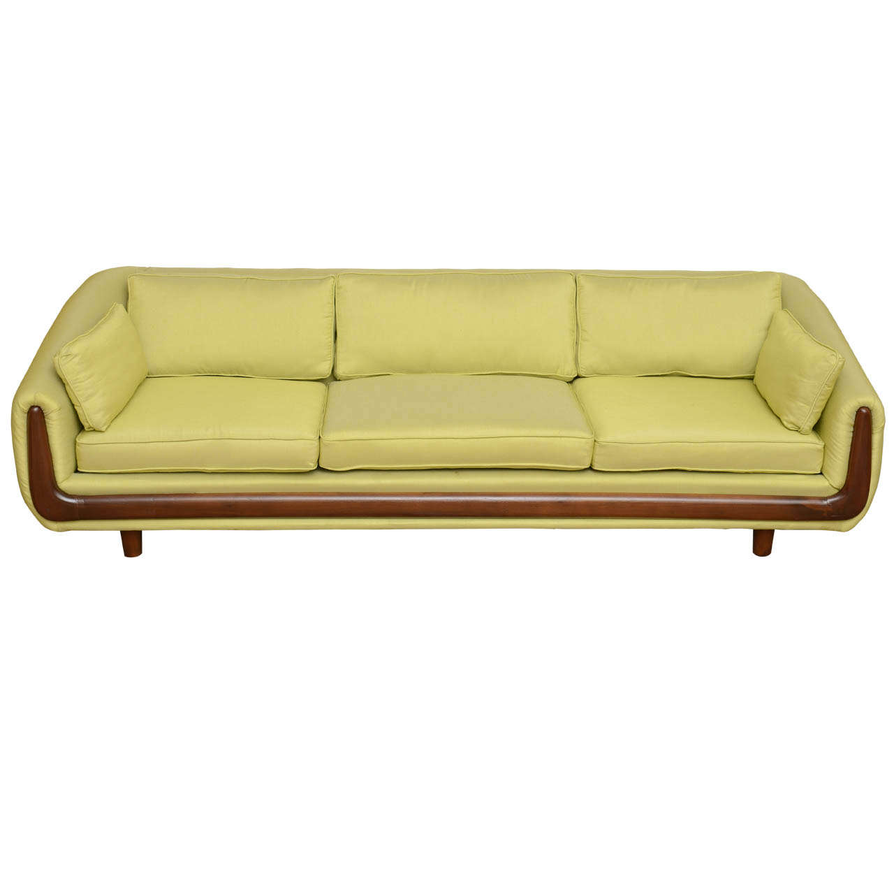 Adrian Pearsall Walnut Trim Couch 1960s at 1stDibs | 1960s couch, 1960 ...