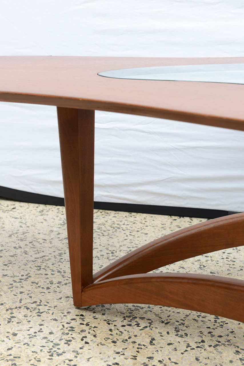 MCM Freeform Coffee Table with Glass Insert, 1960s USA at 1stDibs | mcm ...