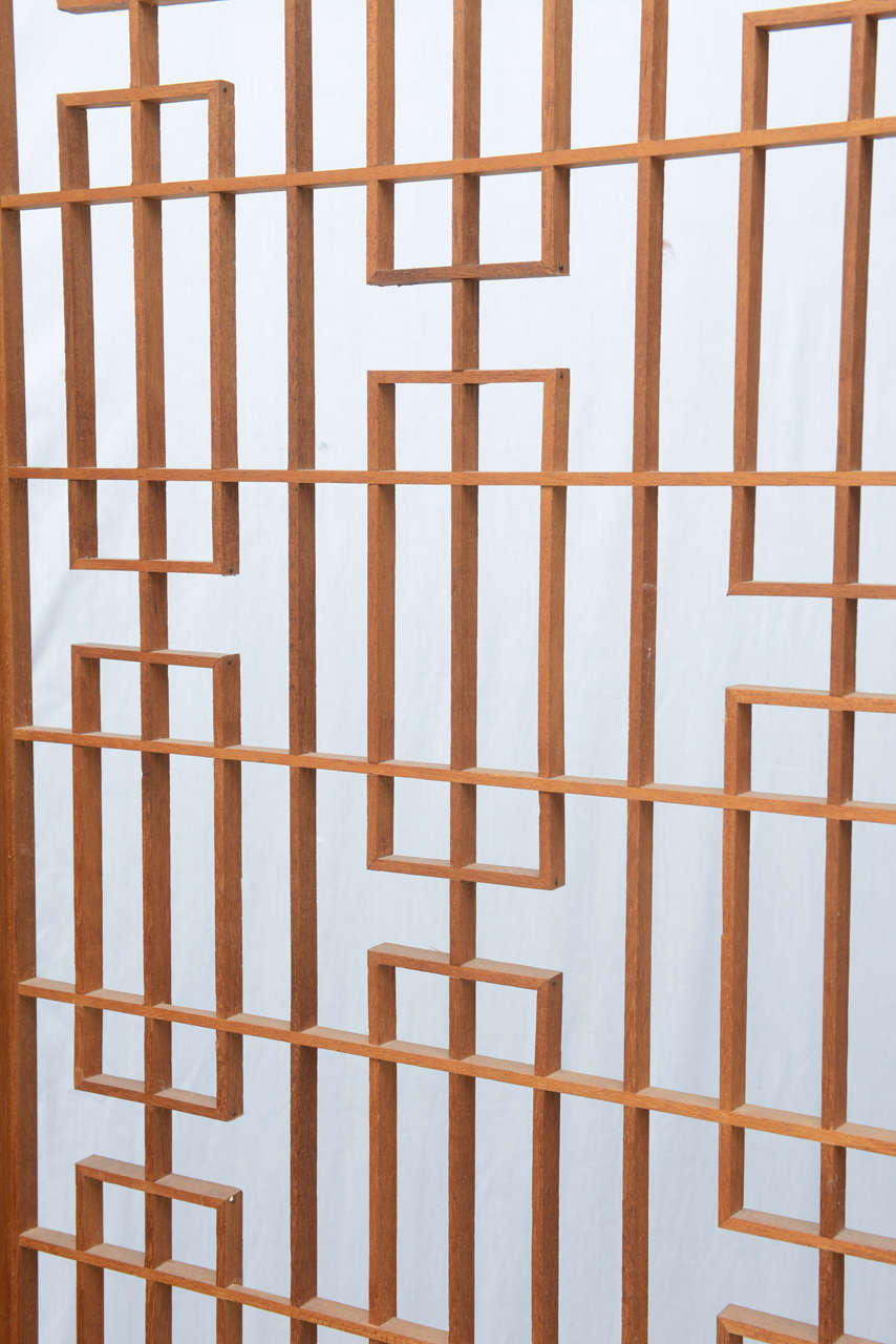 Beautiful Rare Geometric Frank Lloyd Wright Room Divider or Screen, USA ...