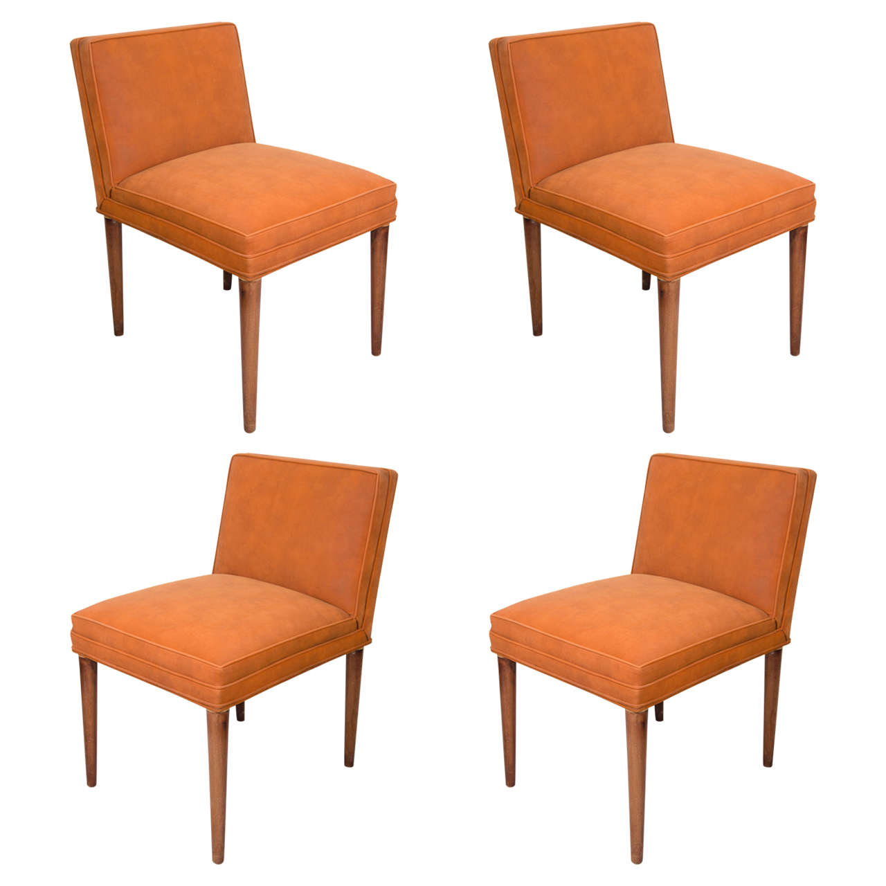Rust Dining Chair - 2 For Sale on 1stDibs