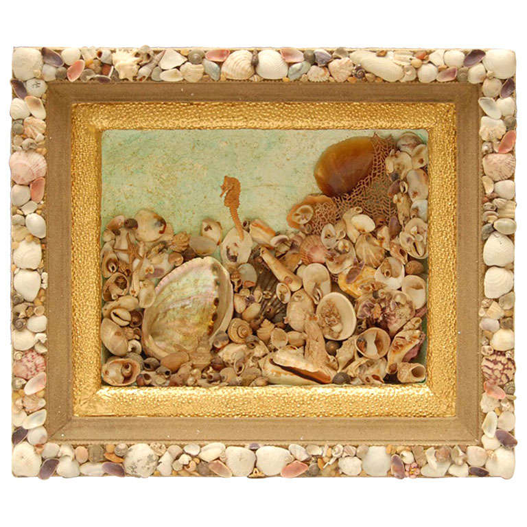 Shell Diorama - 10 For Sale on 1stDibs | walnut diorama, walnut shell ...