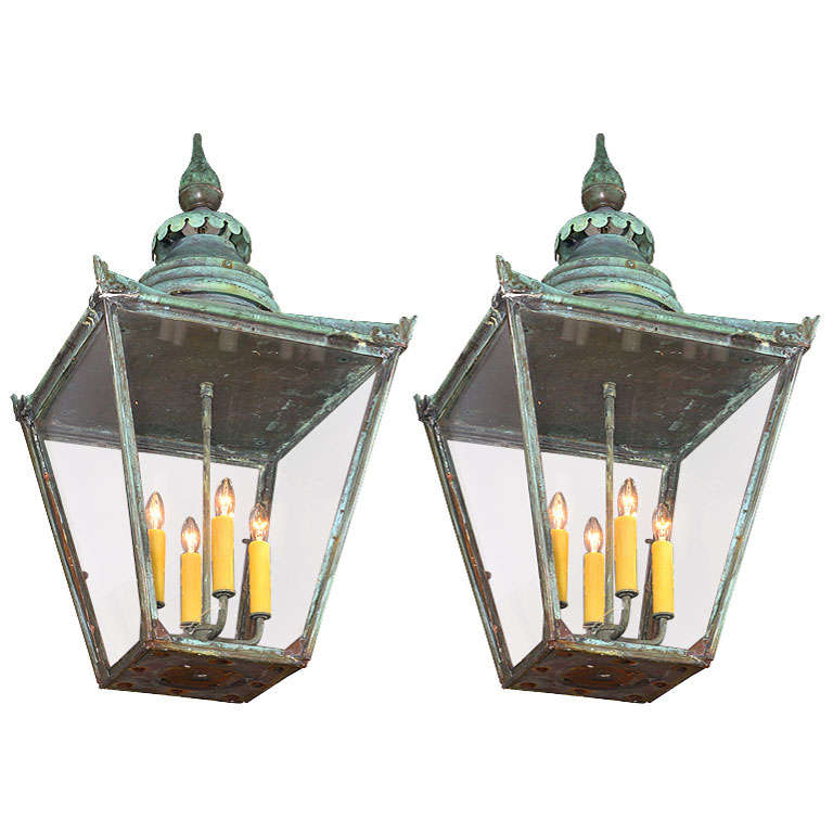 Pair Of 19th c English Lanterns at 1stDibs