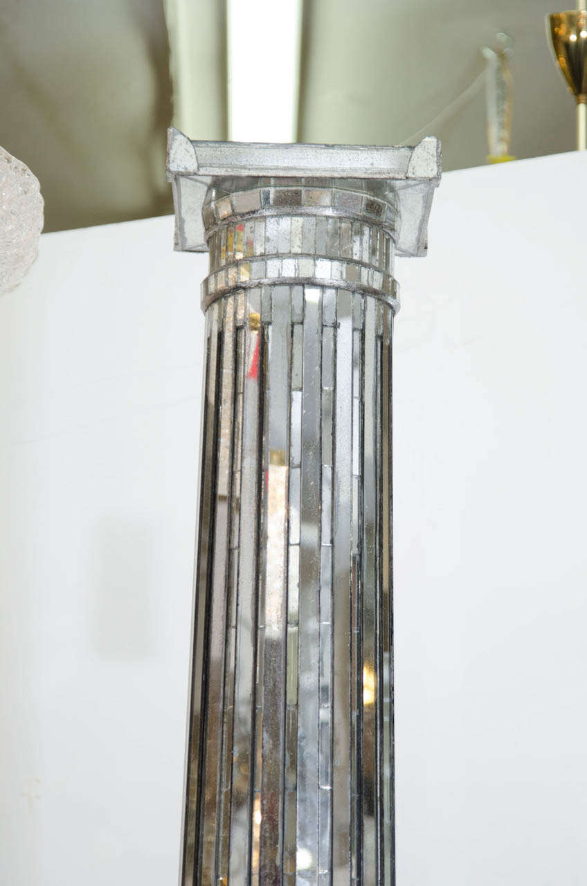 Doric Column with Mirror Mosaic at 1stDibs | mirror column, mirrored ...