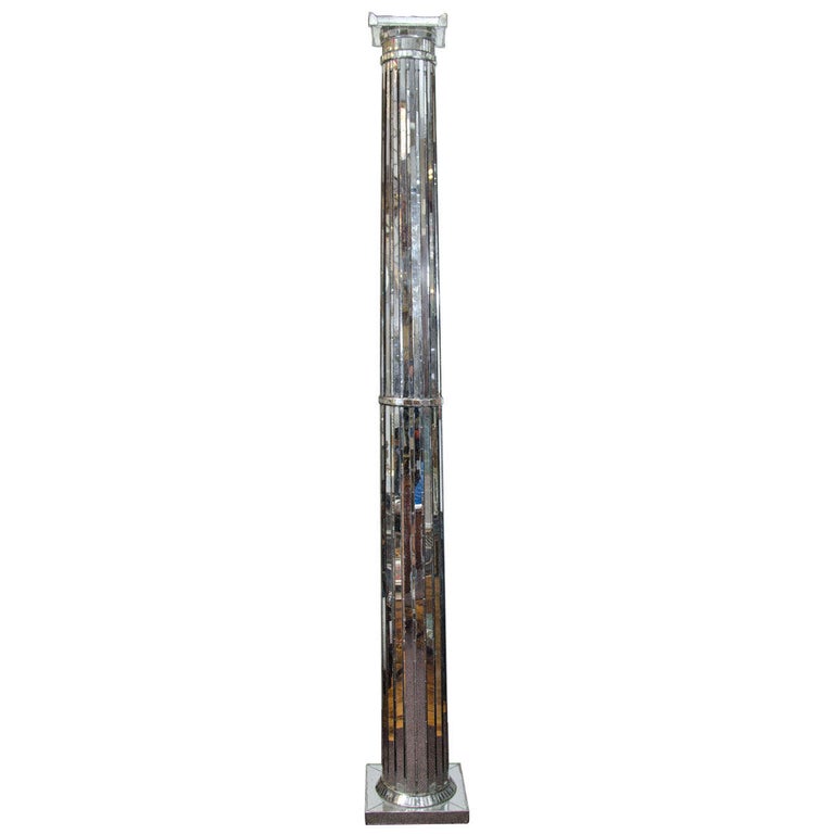 Doric Column with Mirror Mosaic at 1stDibs | mirror column, mirrored ...