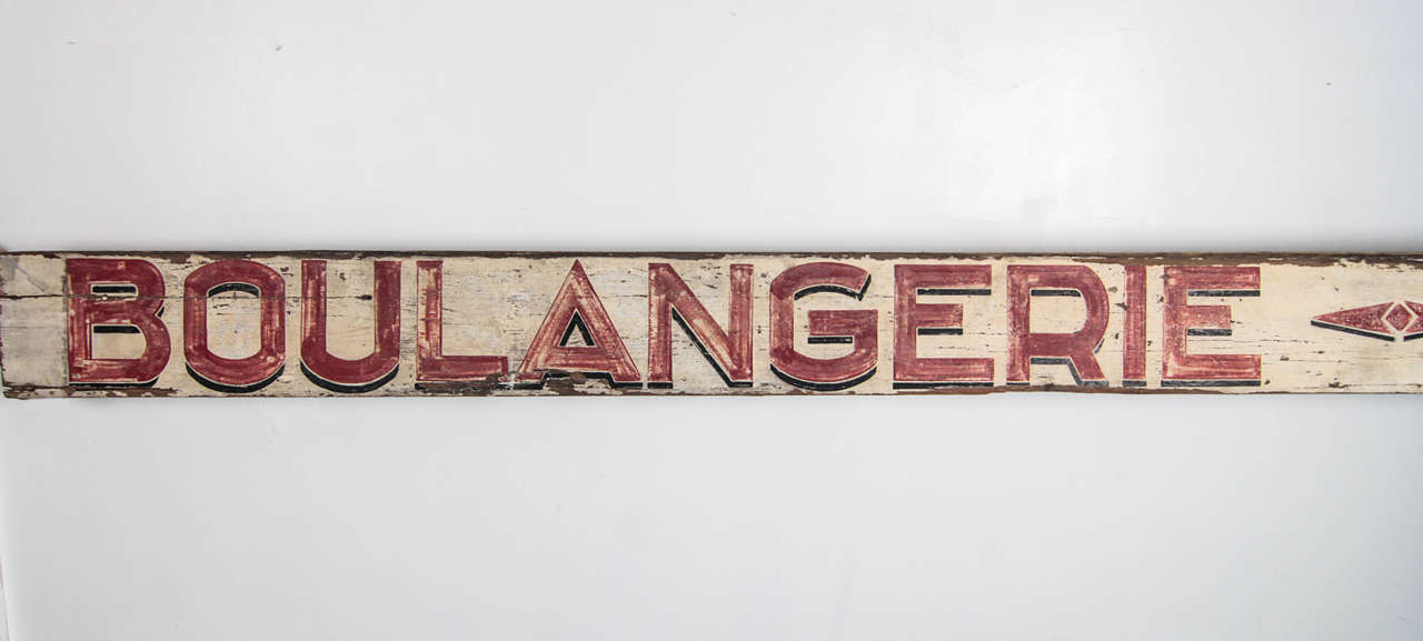 French 1920s Bakery Sign For Sale at 1stDibs