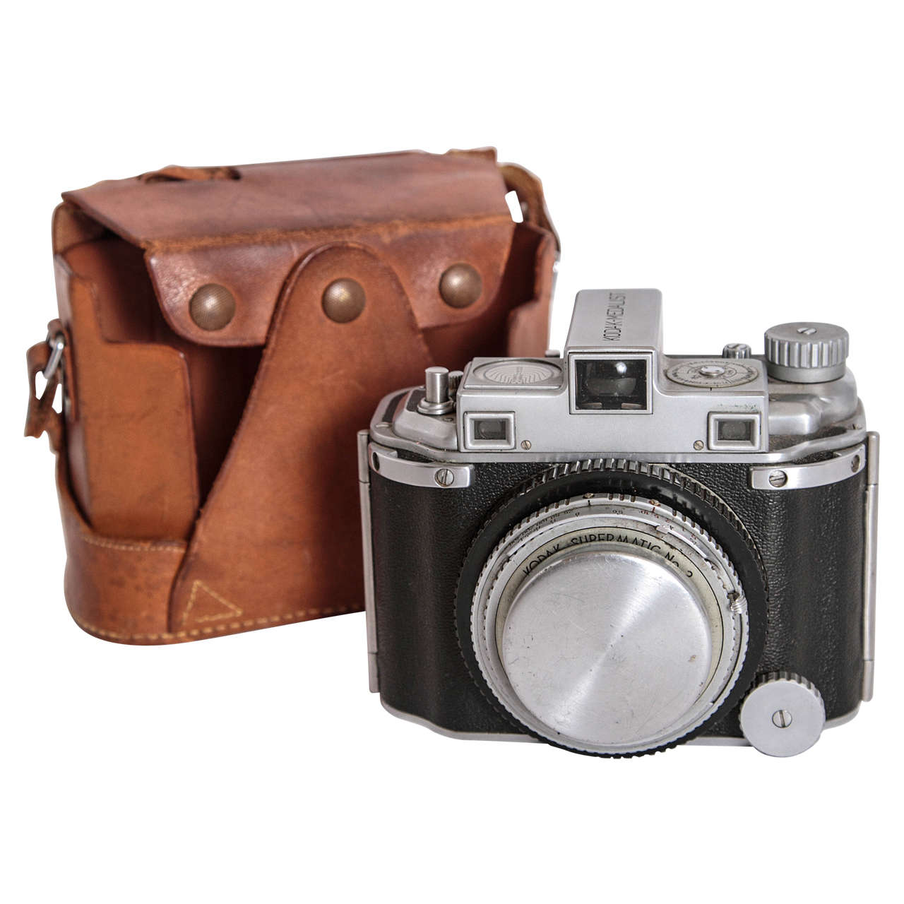 Original Walter Dorwin Teague Kodak Medalist Art Deco Camera with Case ...
