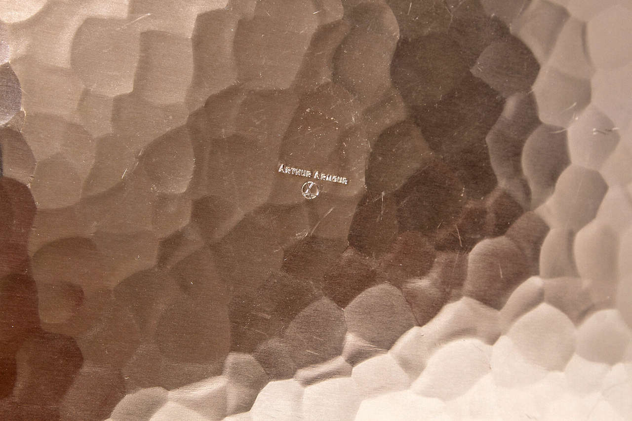 Massive Arthur Armour Hand-Wrought Aluminum Handled Zodiac Tray Unused ...