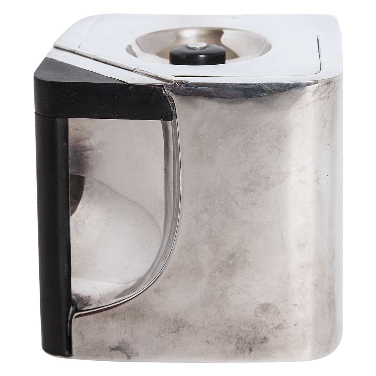 Uncommon English silver plate vintage CUBE teapot by Robert Johnson for ...