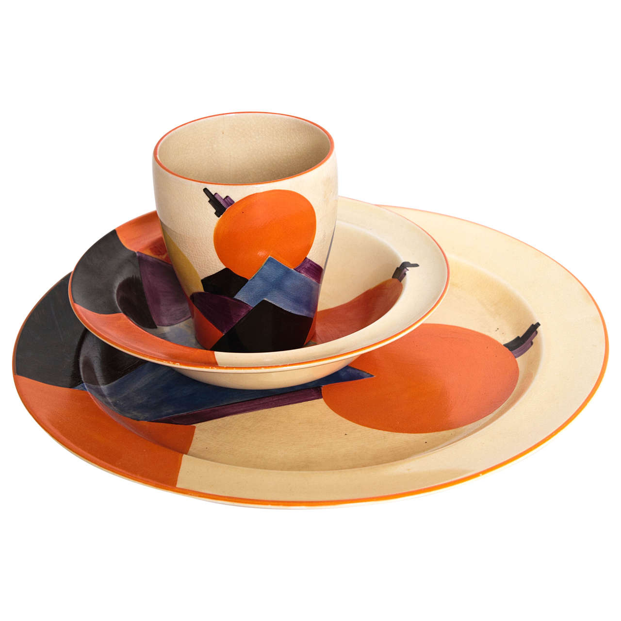 Trio Consolidated Ruba Rombic Cubist Glass Examples by Ruben Haley at ...