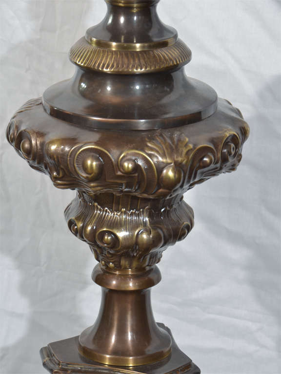 Baroque Style, candleholder as large floor lamp For Sale at 1stDibs ...