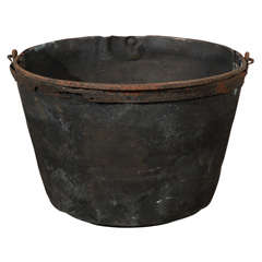 Large Antique Brass Boiling Pot at 1stDibs