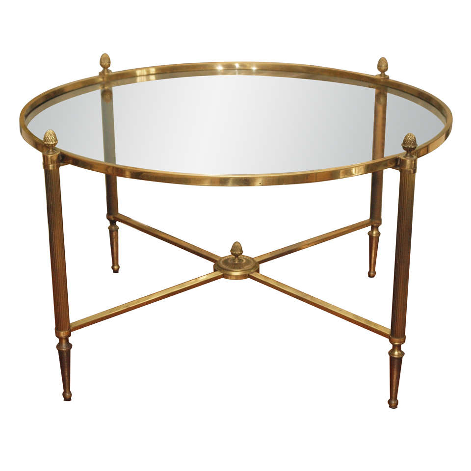 Midcentury Round Cocktail Table at 1stDibs