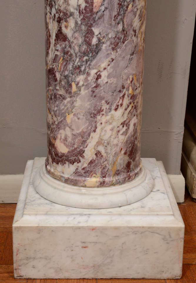 18th Century Breccia Marble Column Pedestal For Sale at 1stDibs ...