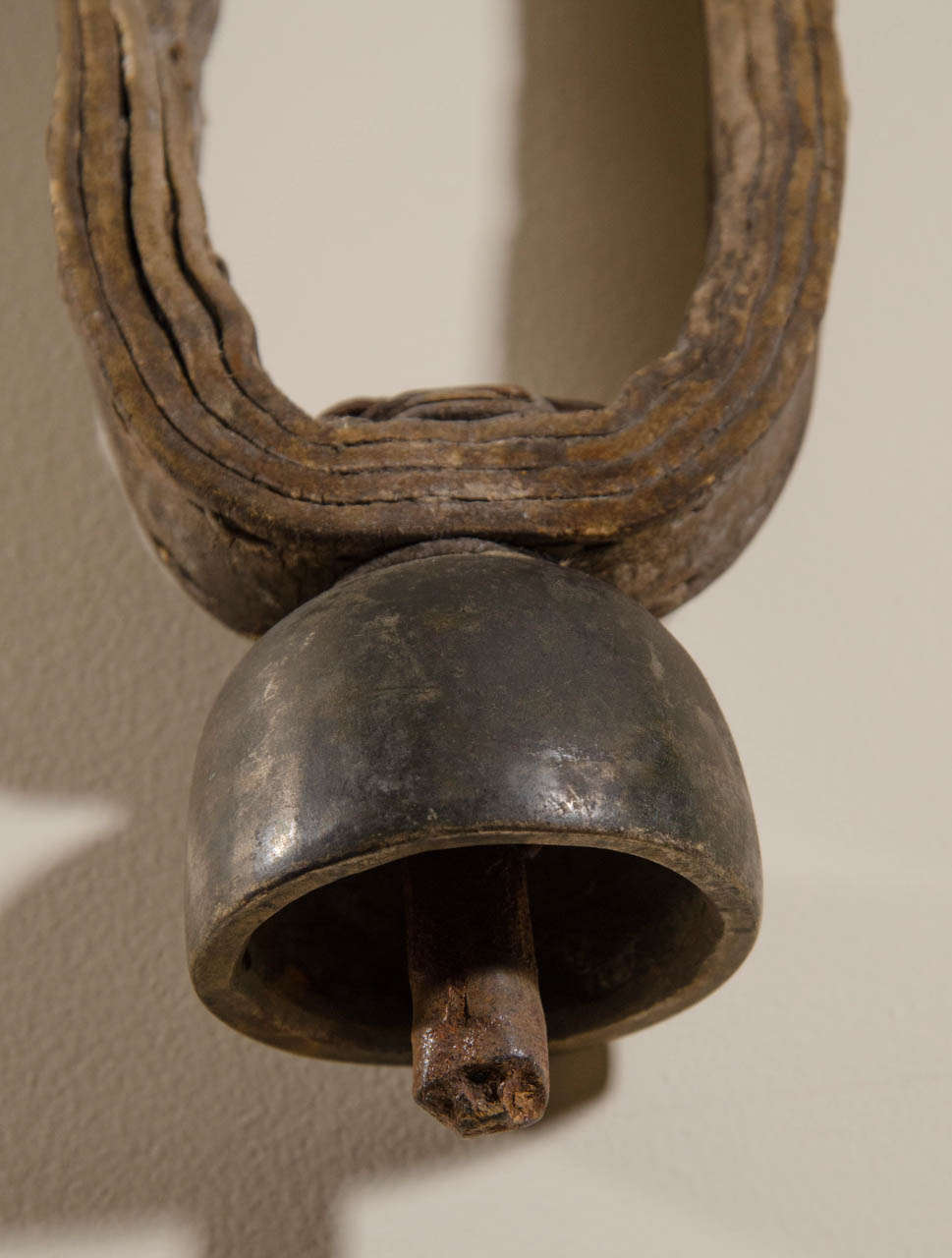 Antique Horse Bell With Thick Leather Strap at 1stDibs