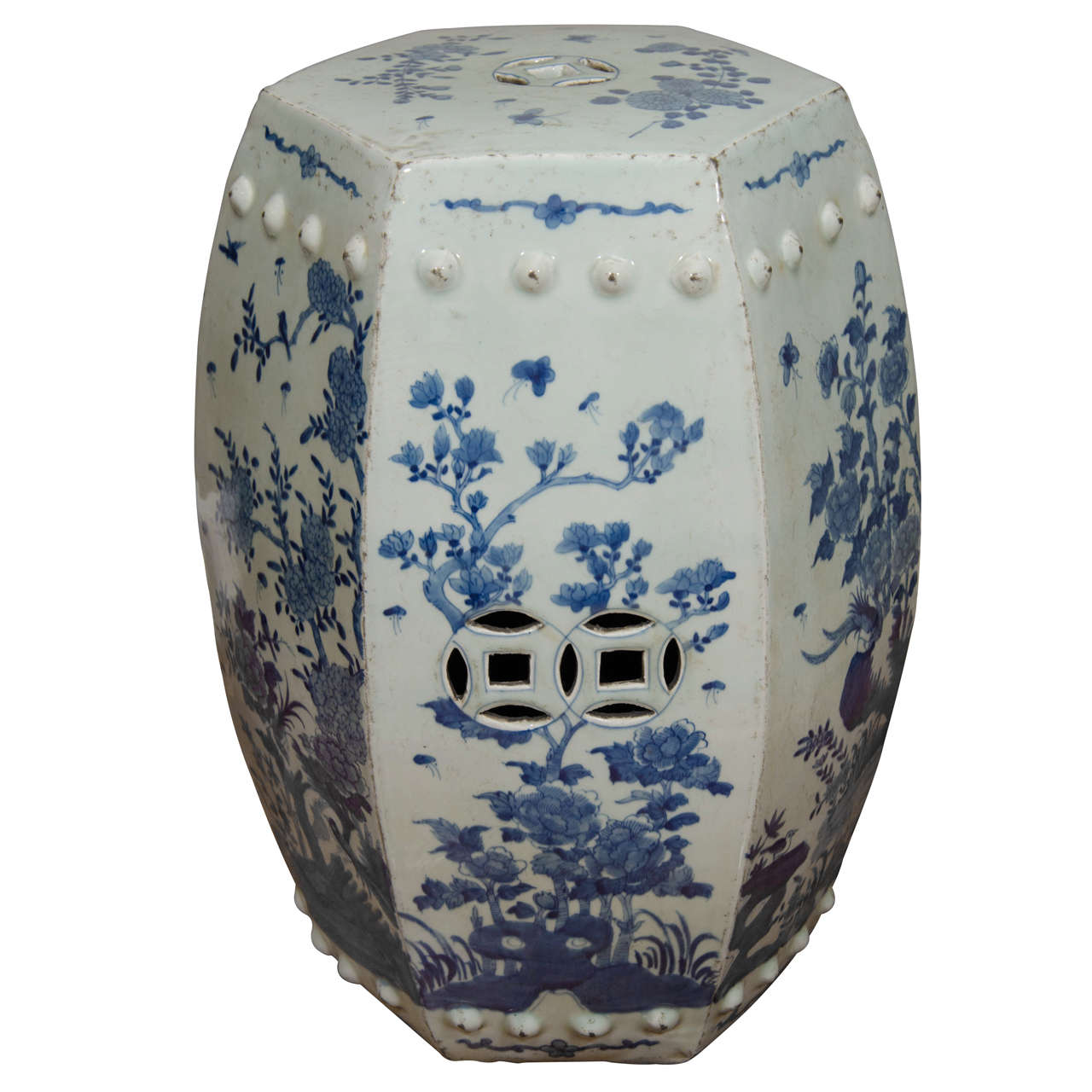 Blue and White Chinese Garden Stool at 1stDibs | blue and white chinese ...