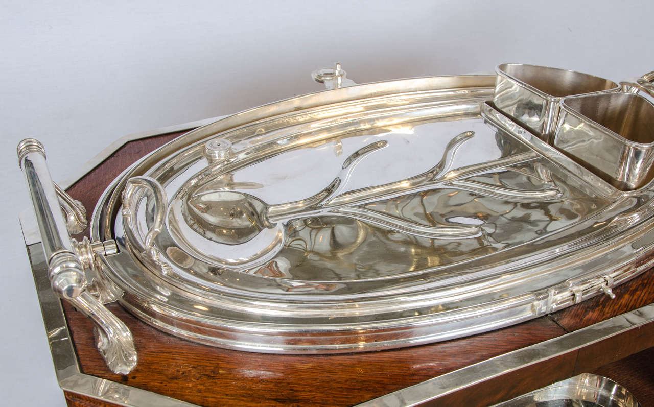 Silver Carving Trolley by Elkington and Co. at 1stDibs | carving cart ...