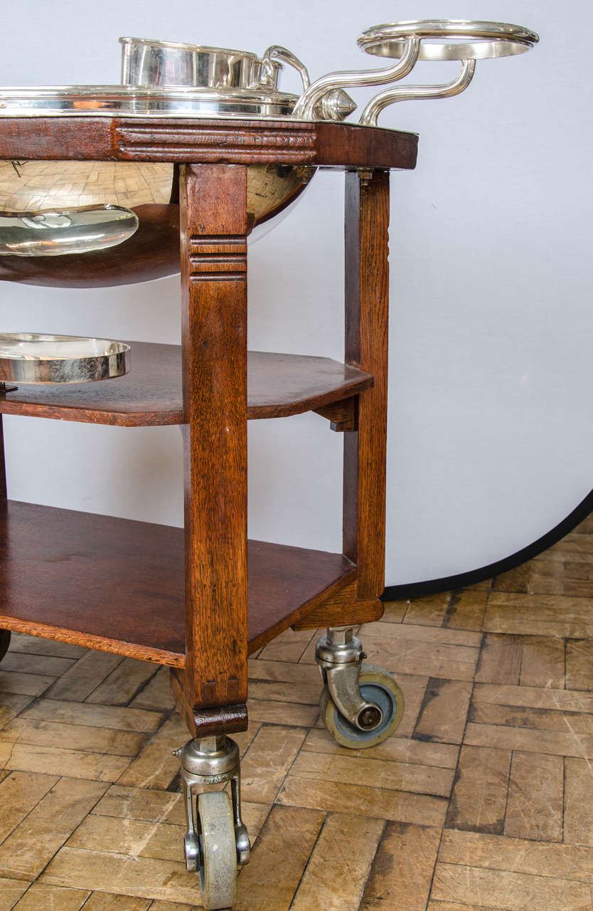 Silver Carving Trolley by Elkington and Co. at 1stDibs | carving cart ...