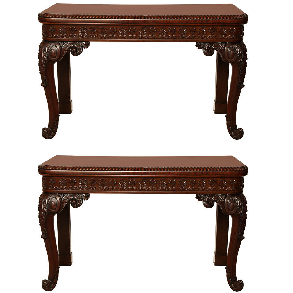 Pair of 19th Century Neo-Classical Consoles For Sale at 1stDibs