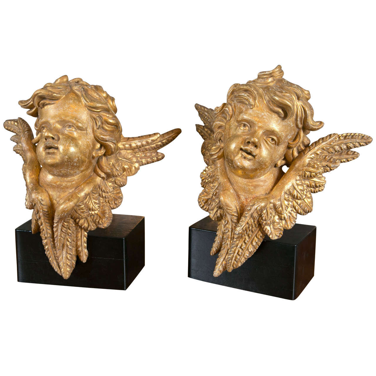 Pair of Late 17th Century Italian Cherubs Heads at 1stDibs