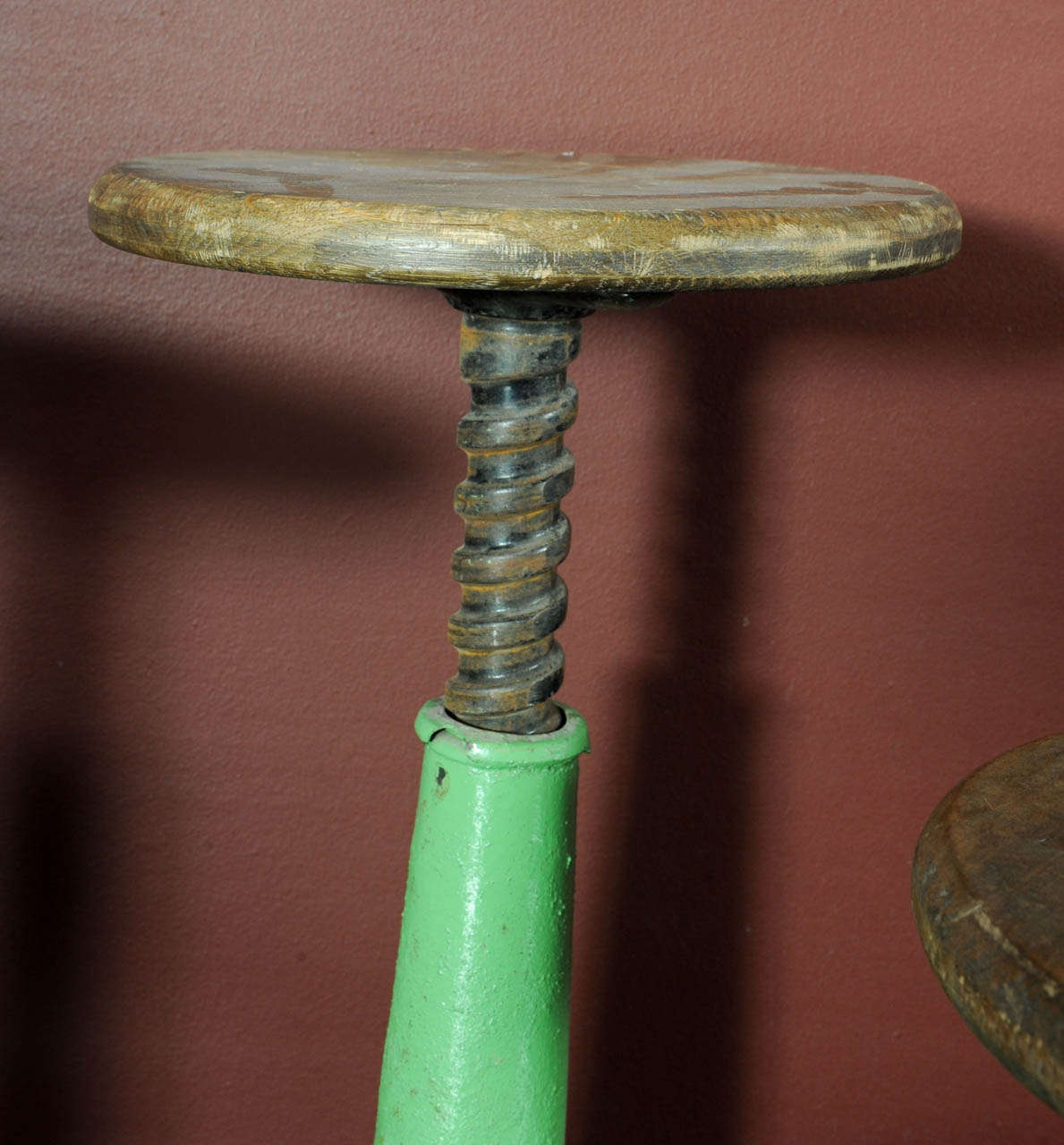 Set Of 6 Industrial Cast Iron "Singer" Tripod Machine Stools (1 left ...